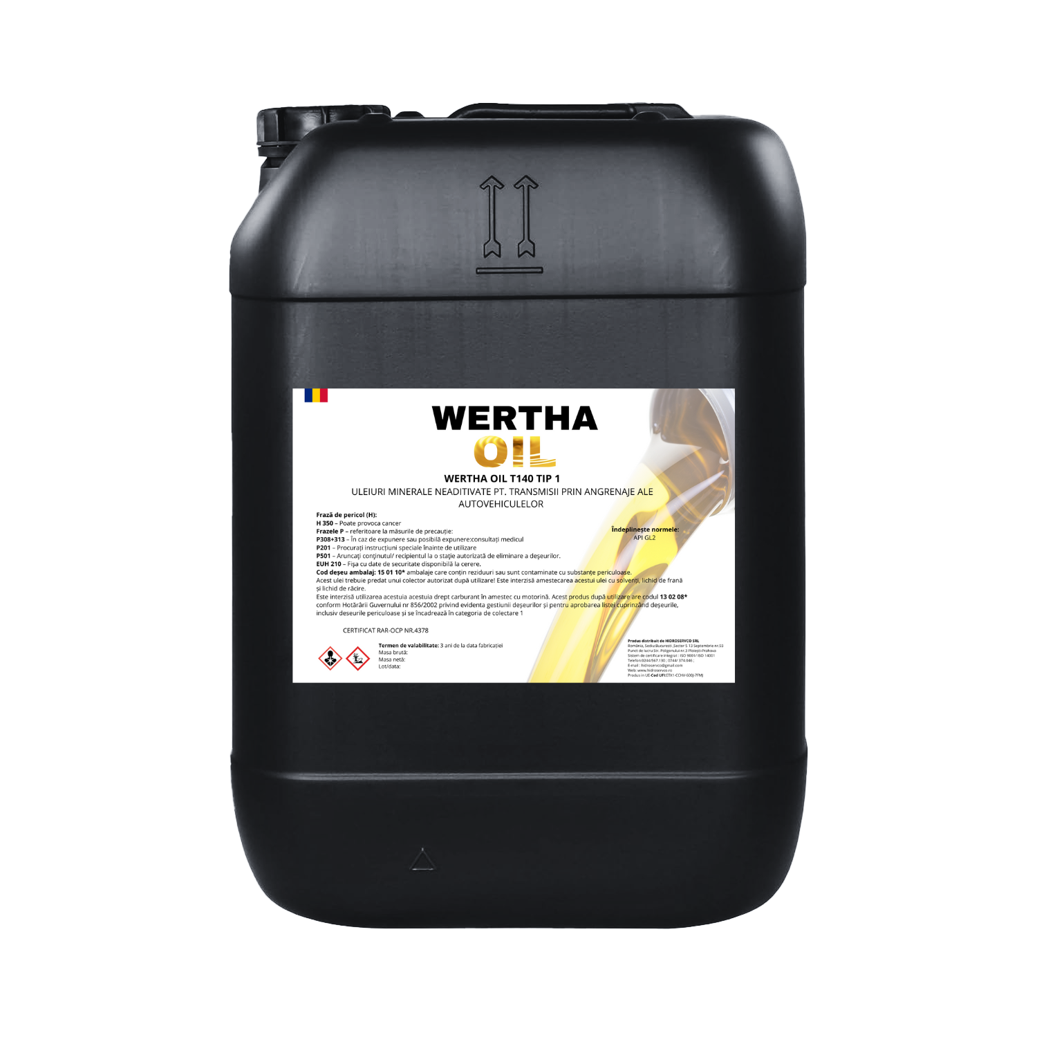 WERTHA OIL T140 EP 1 -ULEIURI MINERALE NEADITIVATE PT. TRANSMISII PRIN ...