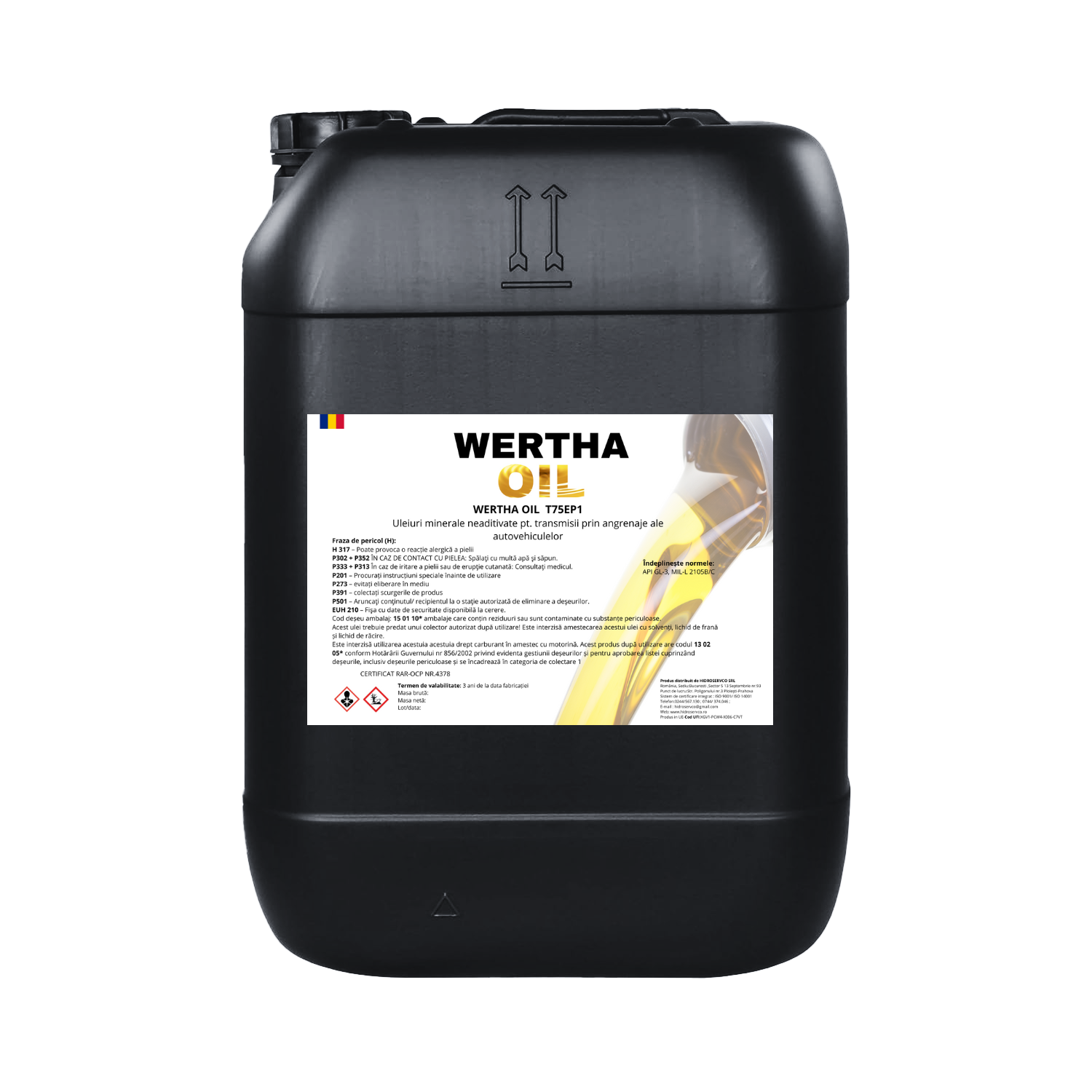 WERTHA OIL T75 EP1-ULEIURI ADITIVATE PENTRU TRANSMISII – Hidroservco ...